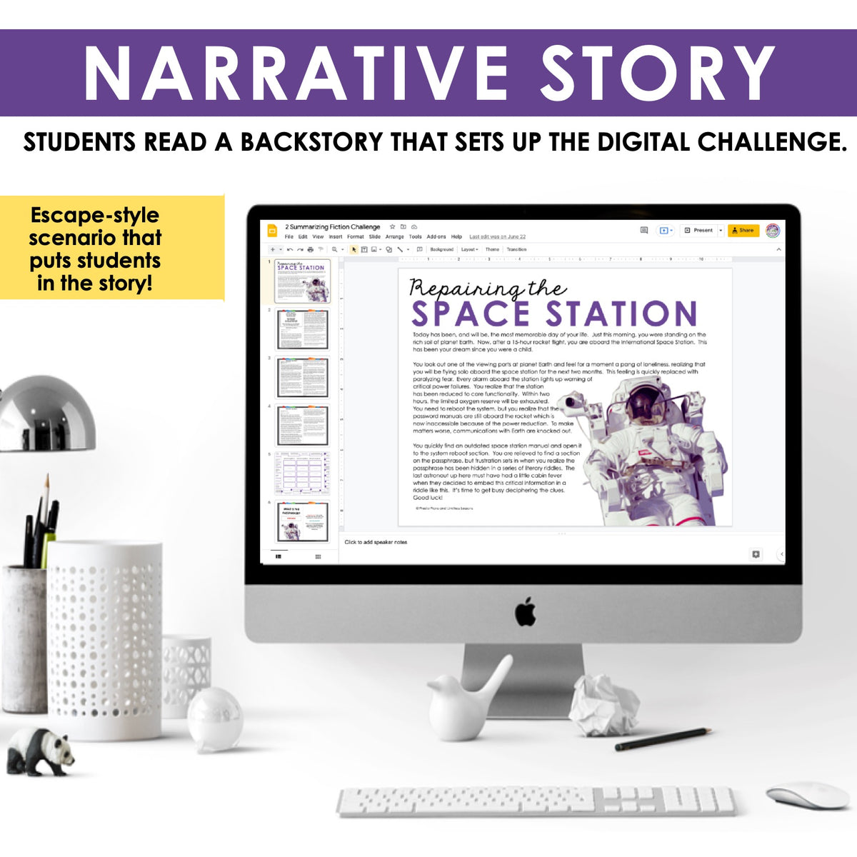 Summarizing a Text Presentation & Escape Room Digital Reading Challeng ...