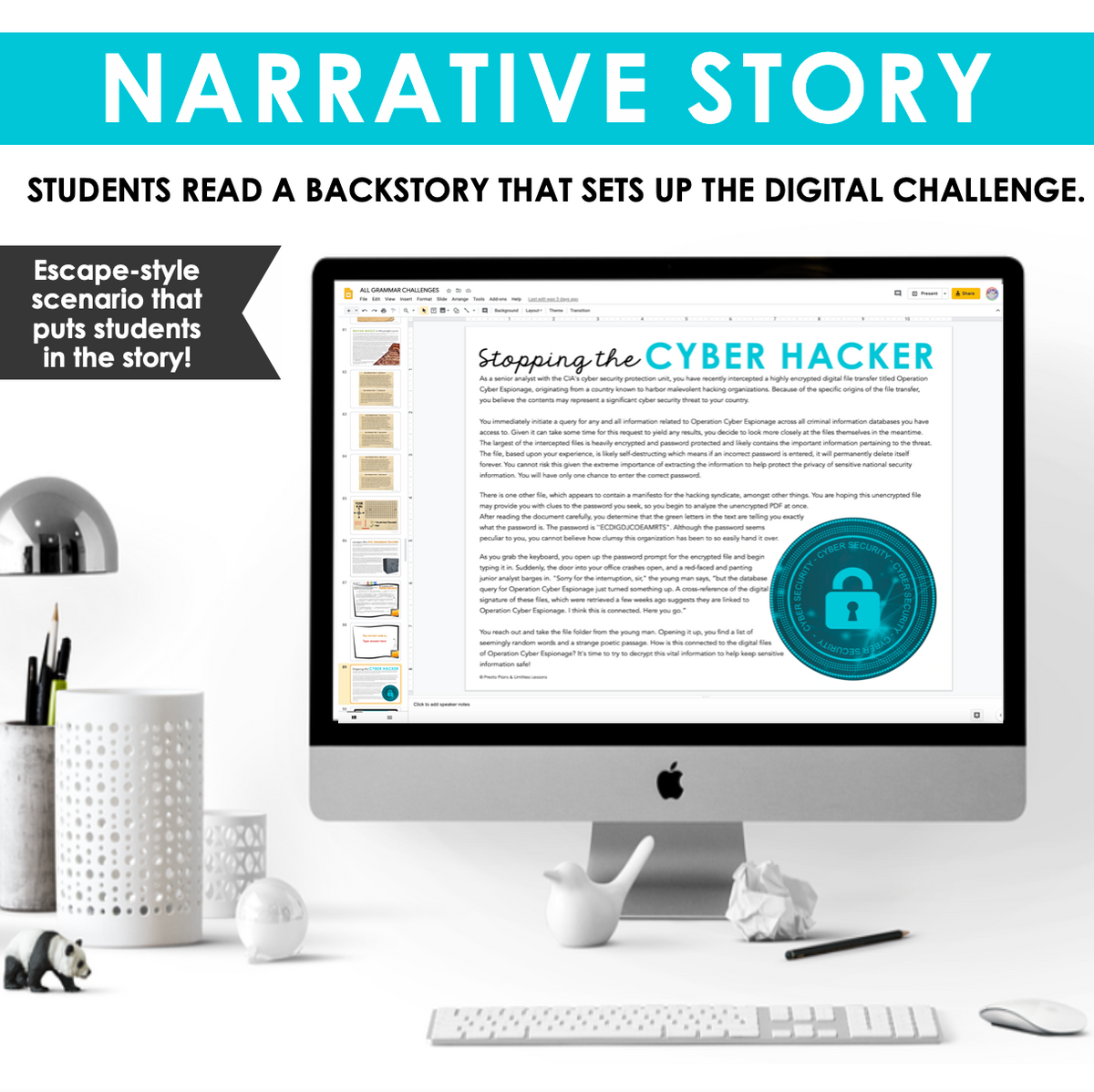 Synonyms Vocabulary Word Escape Room Digital Activity, Google Slides ...