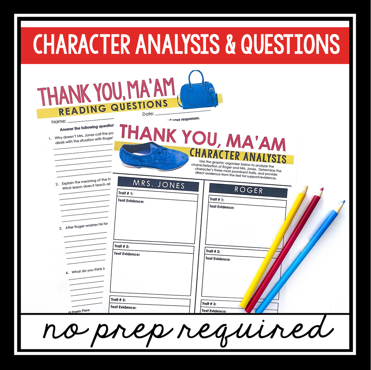 THANK YOU, M'AM BY LANGSTON HUGHES – Presto Plans