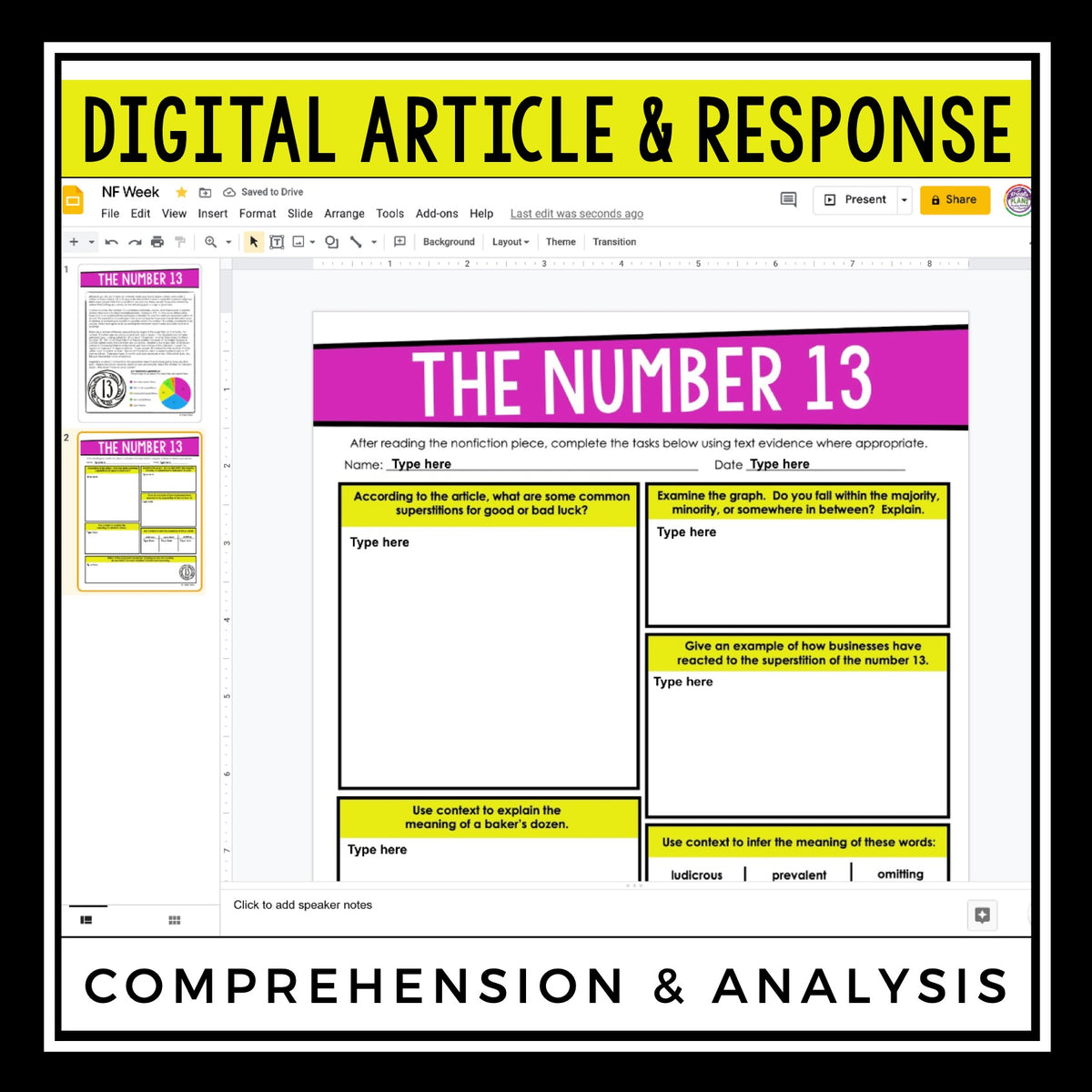 Nonfiction Reading Comprehension Digital Article & Activities - The Nu ...