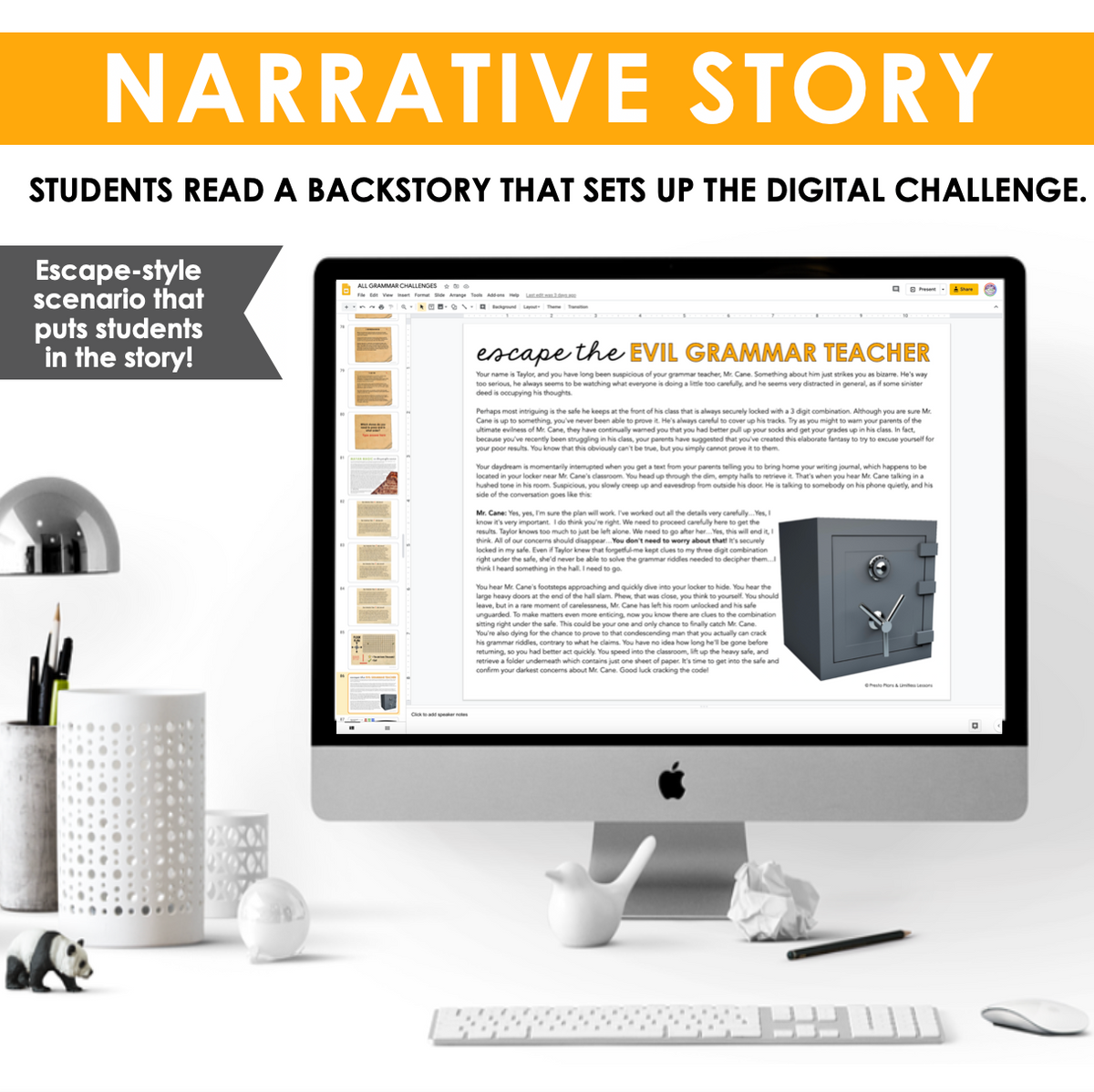 There, Their, They're Homophones Escape Room Digital Grammar Game, Sli ...