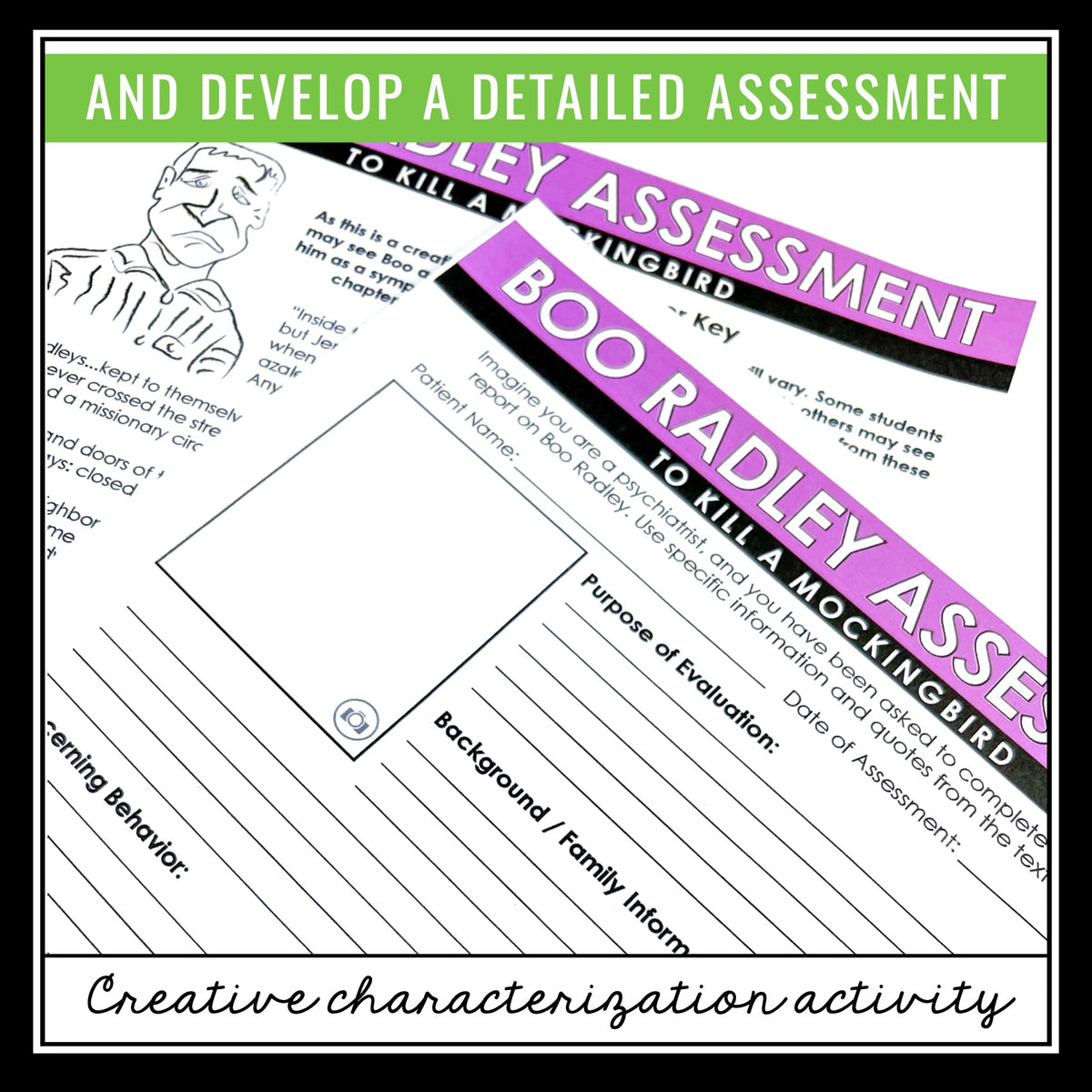 To Kill a Mockingbird Assignment - Boo Radley Psychiatric Assessment ...