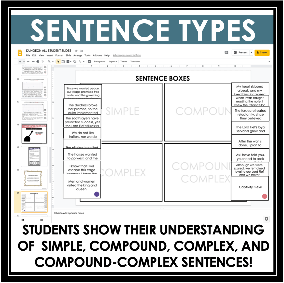 DIGITAL SENTENCE TYPES ESCAPE ROOM – Presto Plans