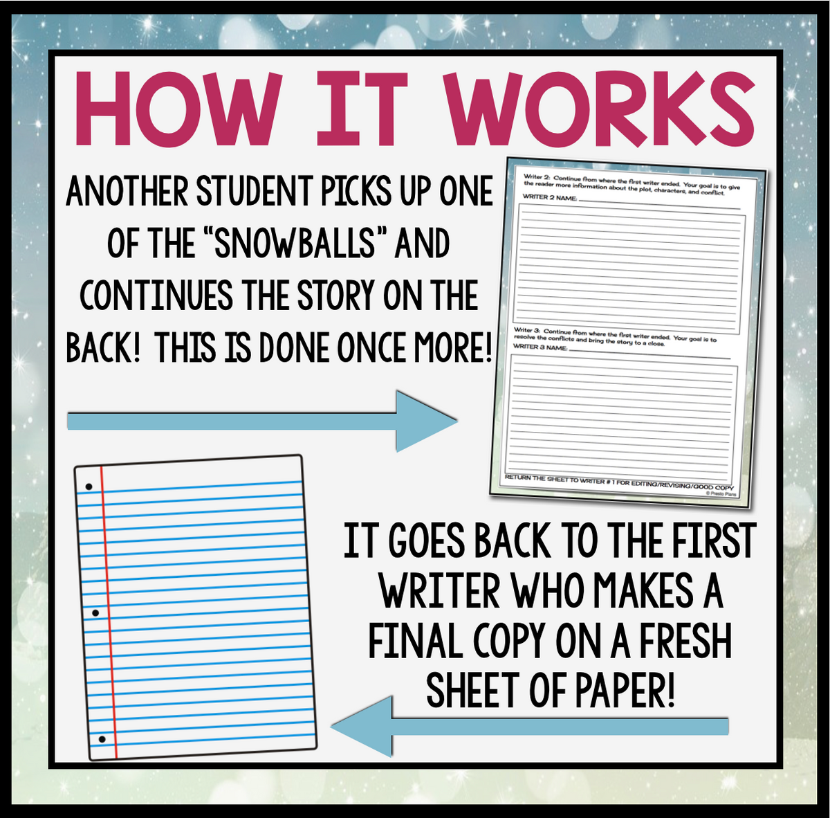 WRITING ACTIVITY: SNOWBALL WRITING – Presto Plans