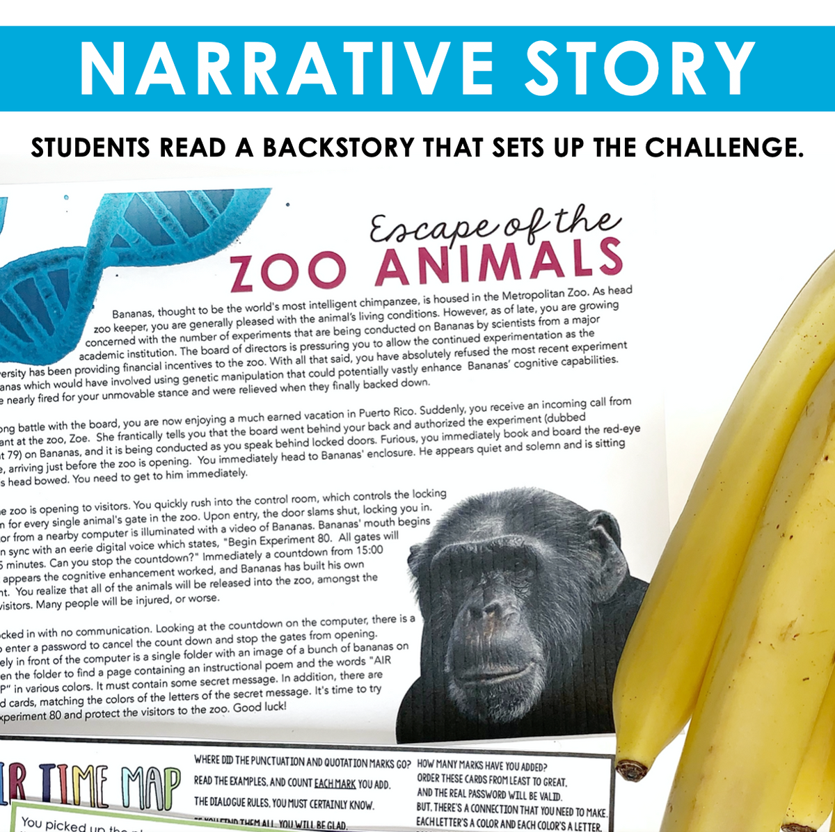 Punctuating Dialogue Grammar Activity Escape Room Challenge, Slides, a ...