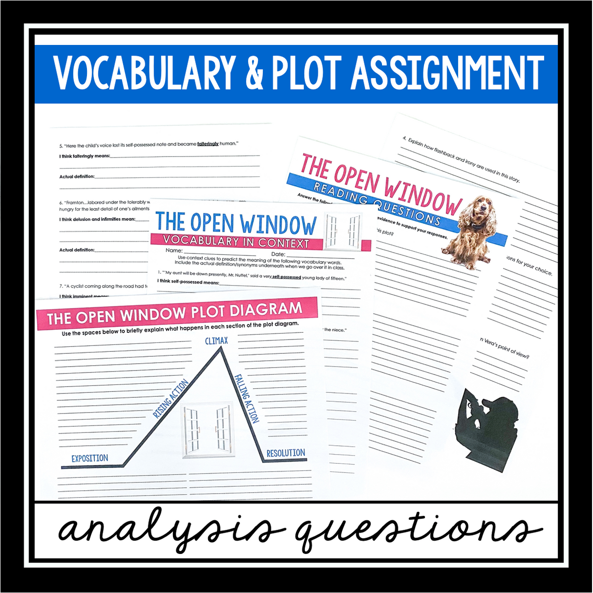 THE OPEN WINDOW BY SAKI PRESENTATION & ASSIGNMENTS – Presto Plans
