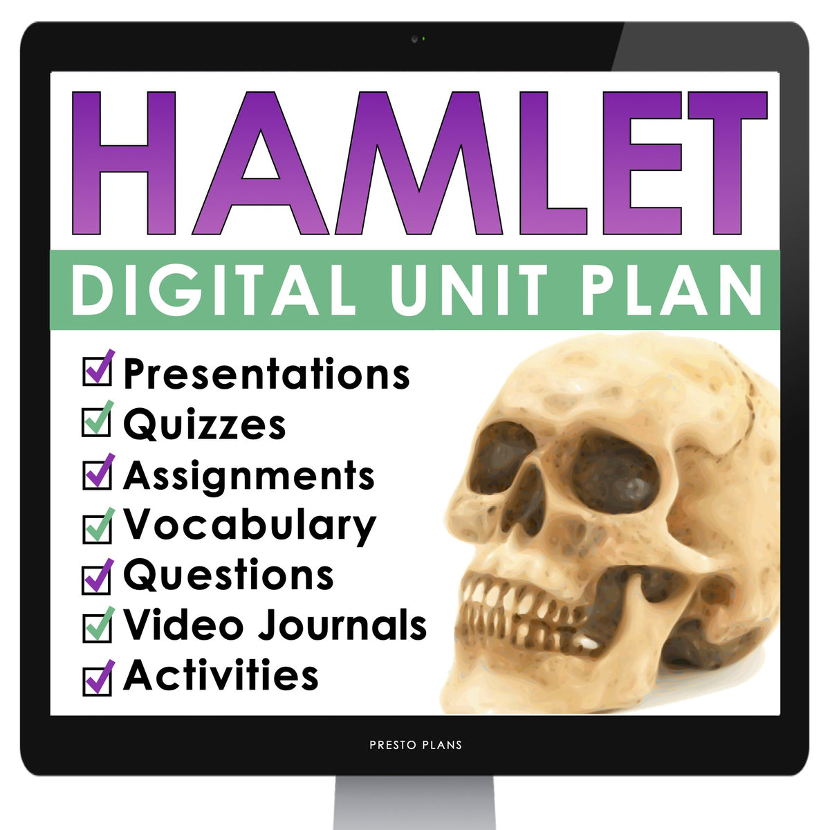 Hamlet Unit Plan - Complete Drama Unit For Shakespeare's Play - Digita ...