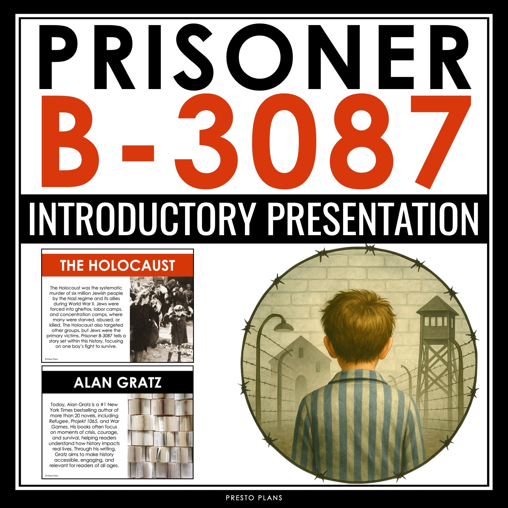 Prisoner B-3087 by Alan Gratz Introduction Slides Discussion, Biograph ...