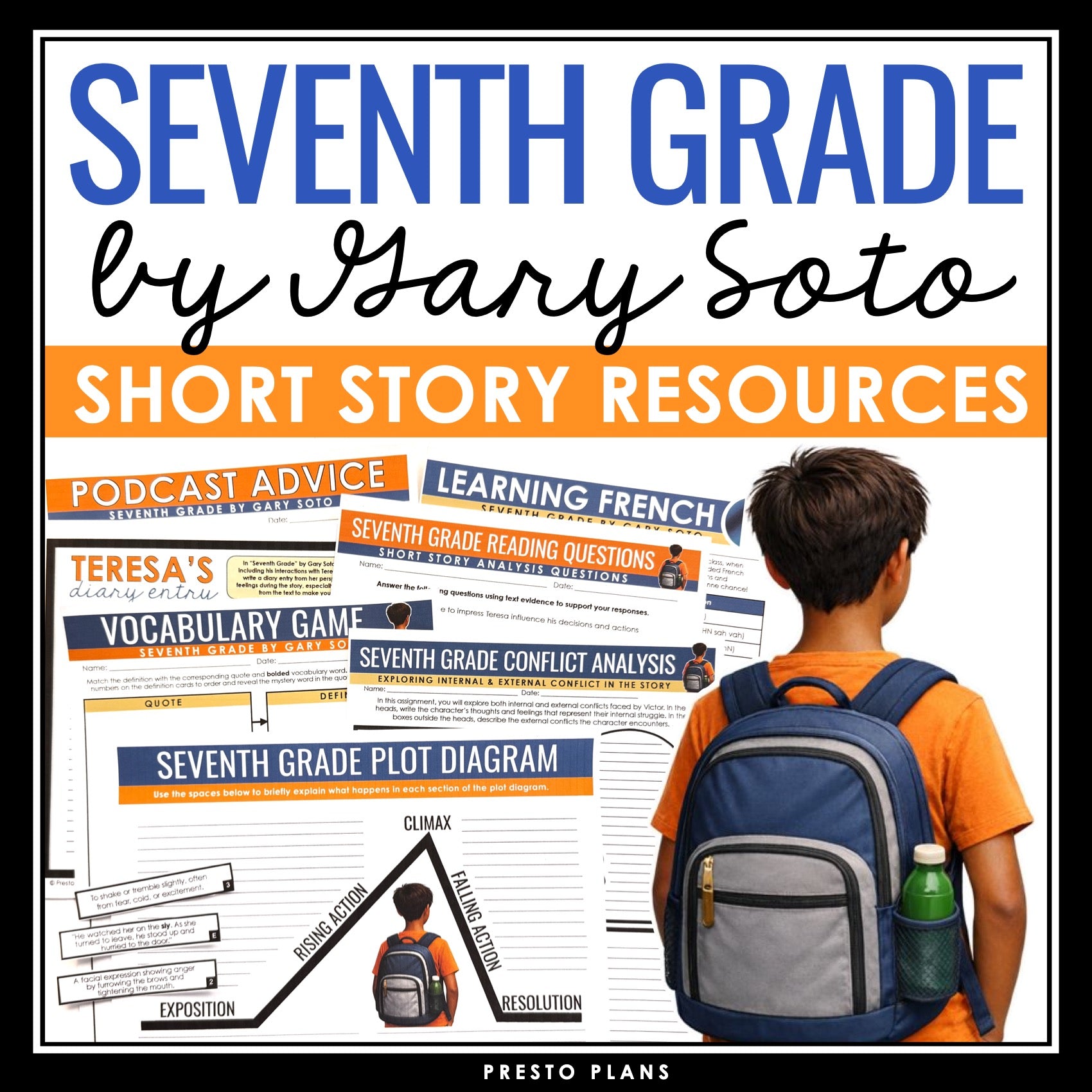 Seventh Grade by Gary Soto Short Story Presentation, Assignments, and ...