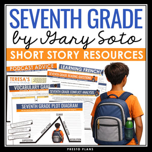 Seventh Grade by Gary Soto Short Story Presentation, Assignments, and ...