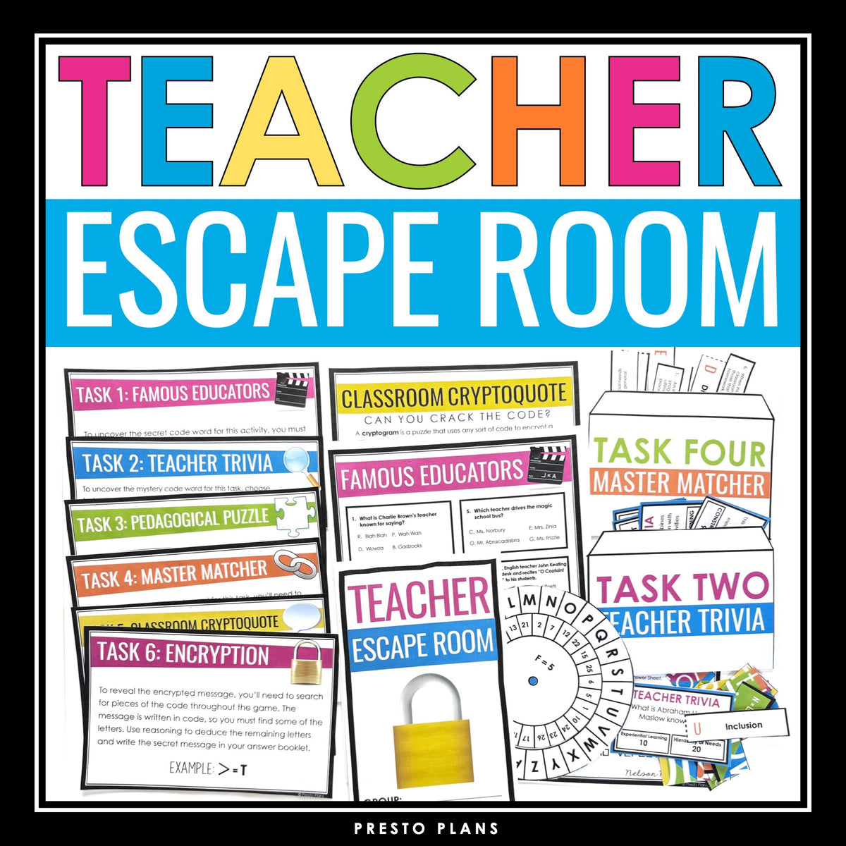 Escape Room Activity for Teachers and School Staff - Breakout Team Bui ...