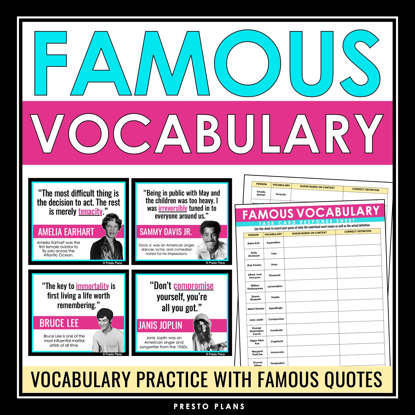 Complex Vocabulary Quotes