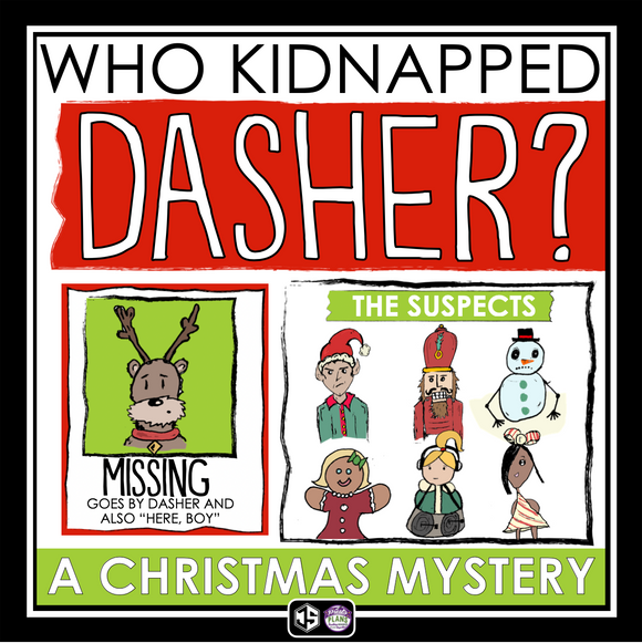 Christmas Mystery Activity - Missing Reindeer ELA Skills Holiday Class ...