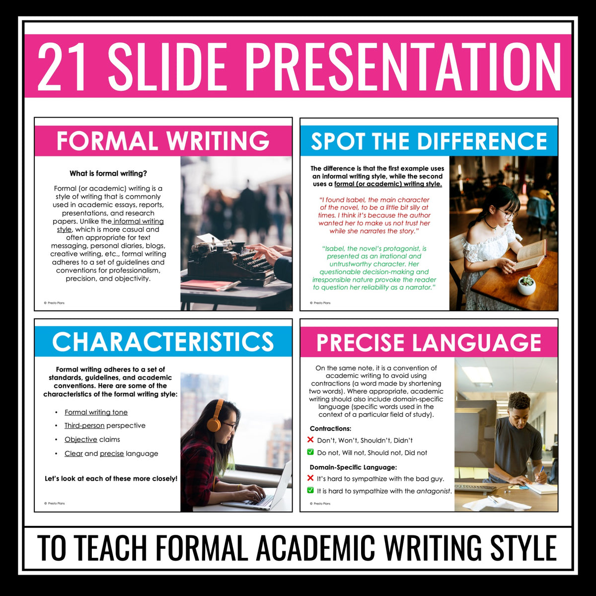 Formal Writing Style - Academic Essay Writing Presentation, Handouts ...