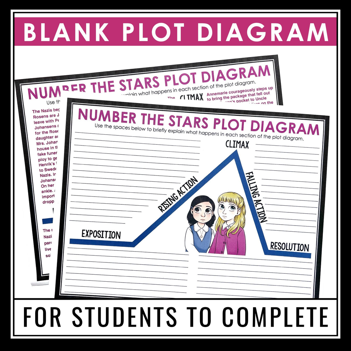 Number the Stars Plot Diagram Assignment - Analyzing Plot Structure ...