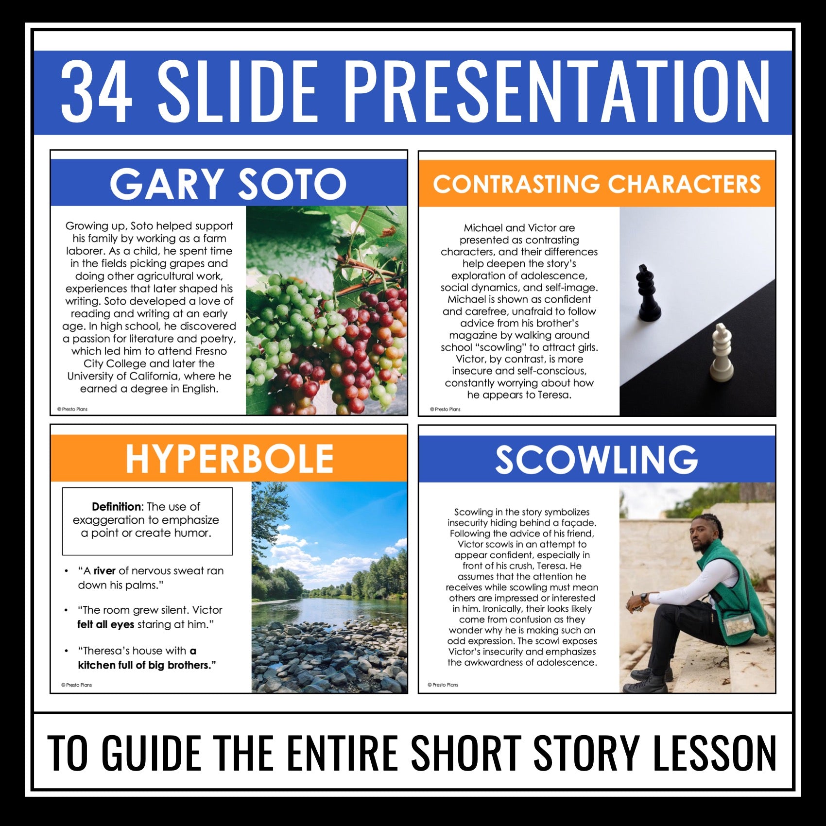 Seventh Grade by Gary Soto Short Story Presentation, Assignments, and – Presto Plans