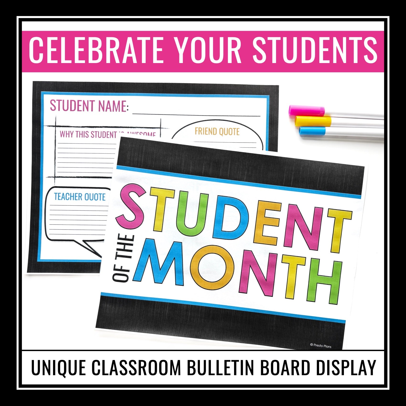 Student Recognition Bulletin Board