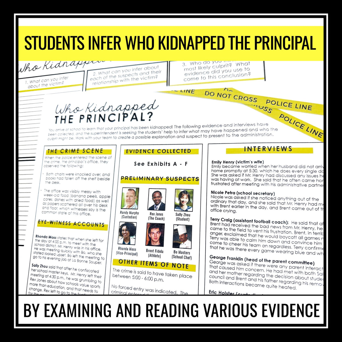 Inference Activity - Solve the Mystery Reading Challenge - Kidnapped P ...