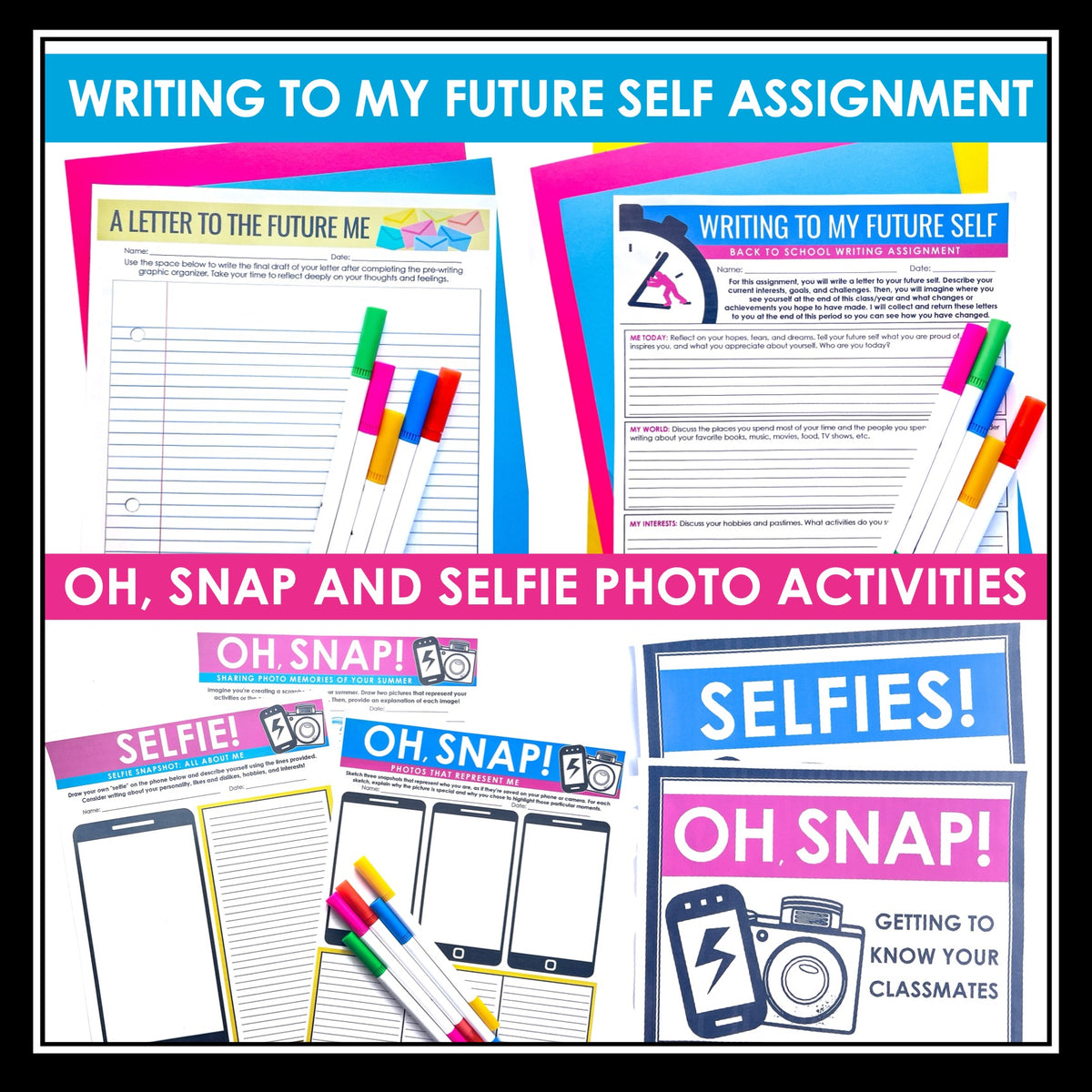 Back to School Activities and Assignments for Middle School - First We ...