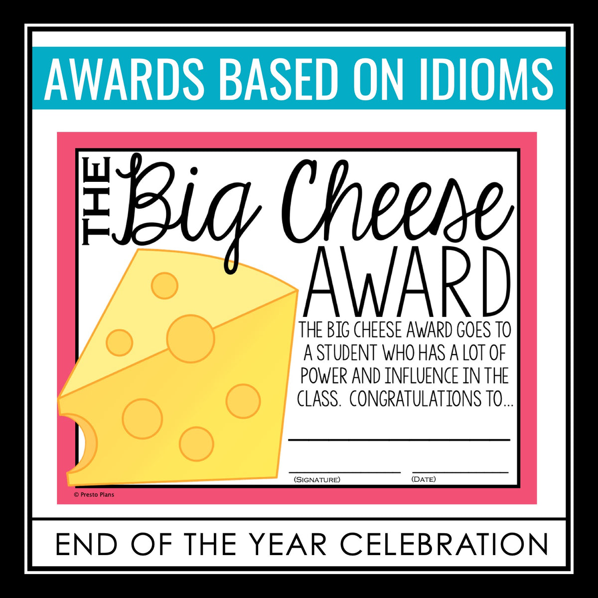End of the Year Awards - Idiom Edition Student Awards Certificates Vol ...