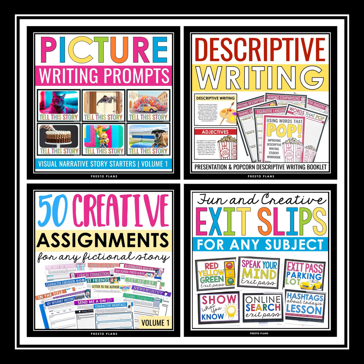 English Language Arts Resource Bundle - Posters, Slides, Assignments ...