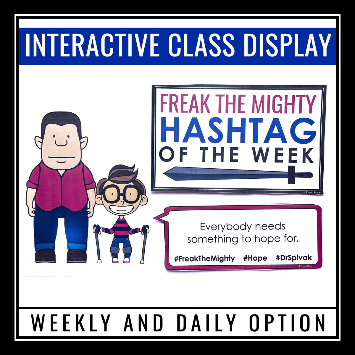 Freak the Mighty Posters - Hashtag Quote Bulletin Board Rodman Philbri ...