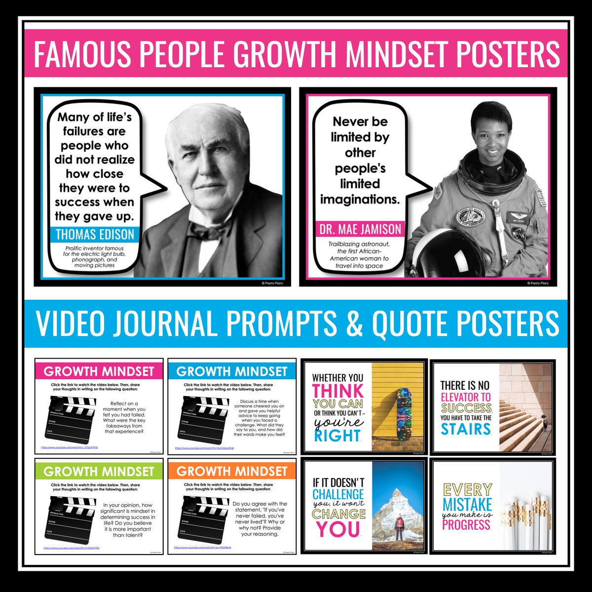 Growth Mindset Activities, Assignments, Posters, Presentations, and Ha ...