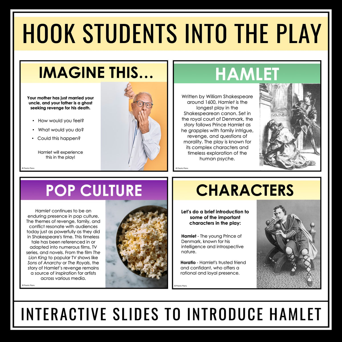 Hamlet Introduction Presentation - Discussion, Shakespeare Biography ...