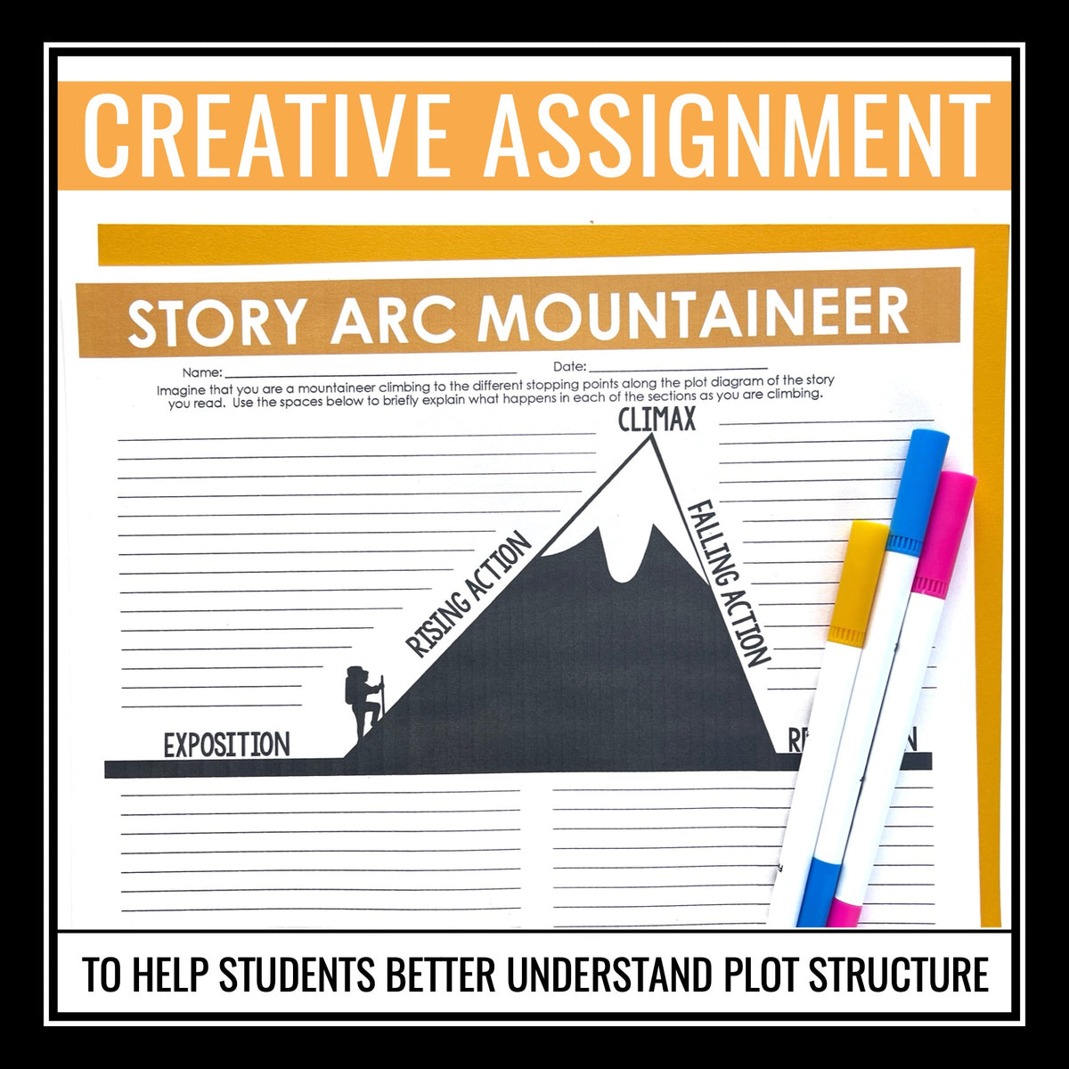 Plot Diagram Assignment for Any Novel or Short Story - Story Elements ...