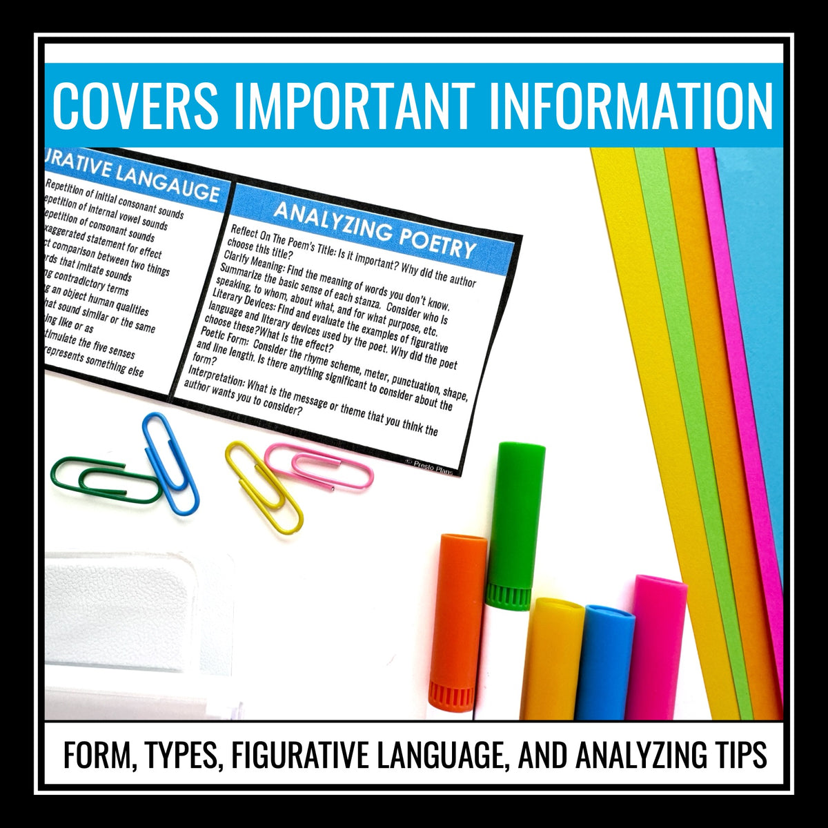 Poetry Desk Tags Reference - Figurative Language, Terms, Poem Types ...