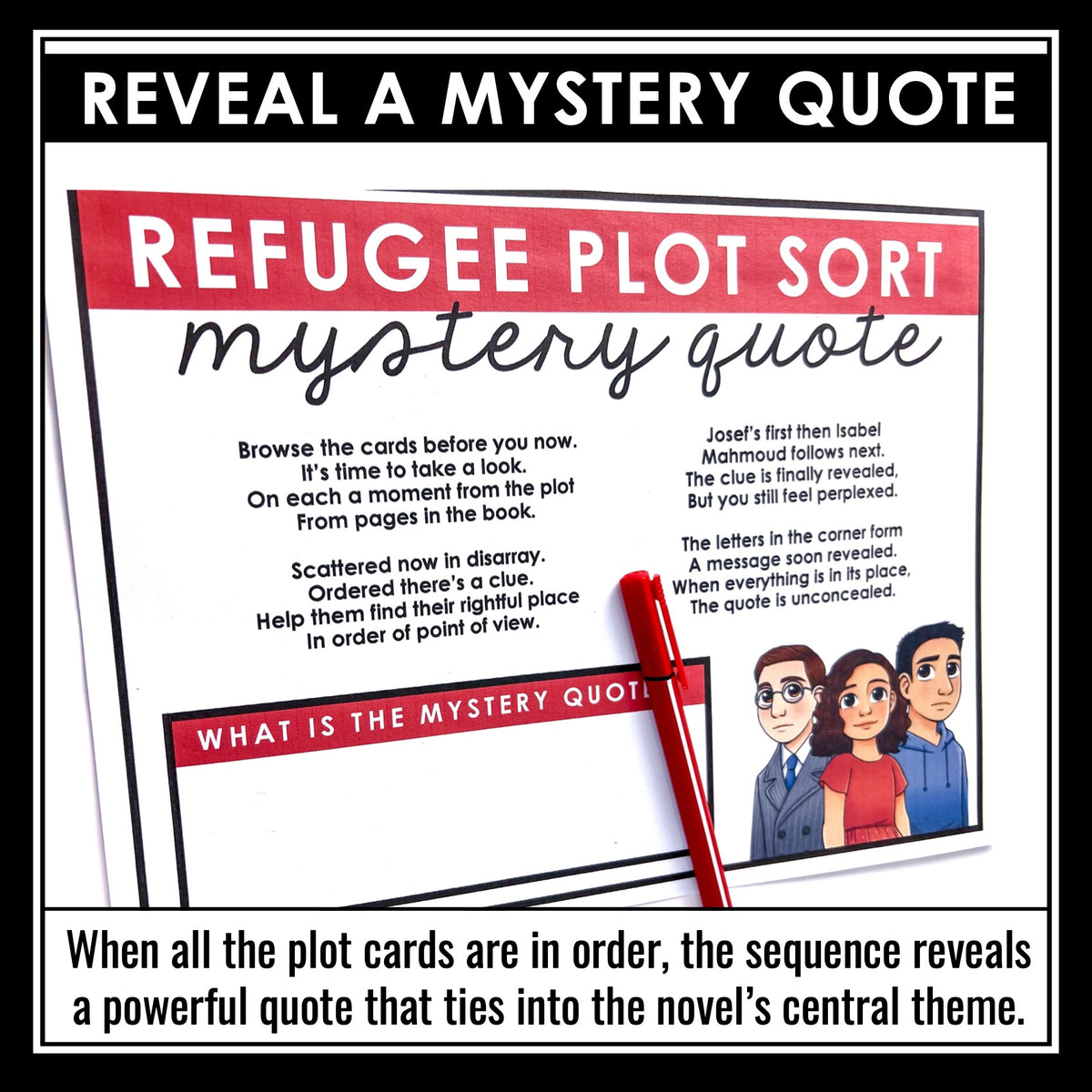 Refugee by Alan Gratz Activity - Creative Plot Diagram Game for the No ...