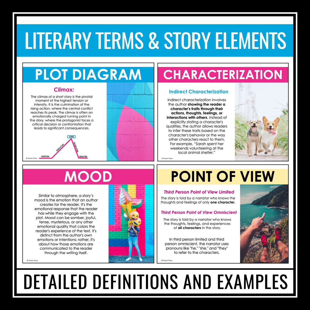 Short Story Introduction Presentation - Story Elements and Literary De ...