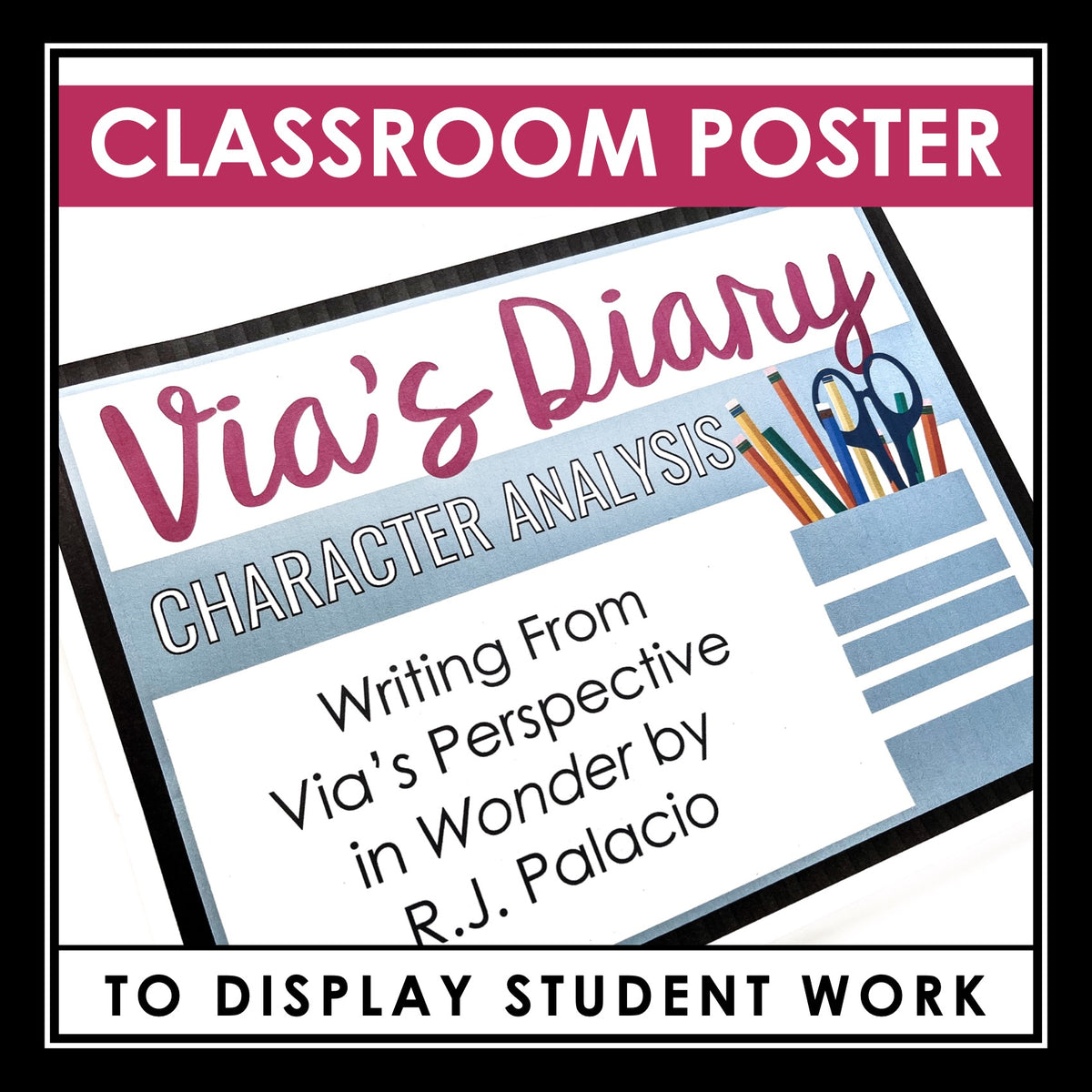 Wonder Character Assignment - Writing Via's Diary in R.J. Palacio's No ...