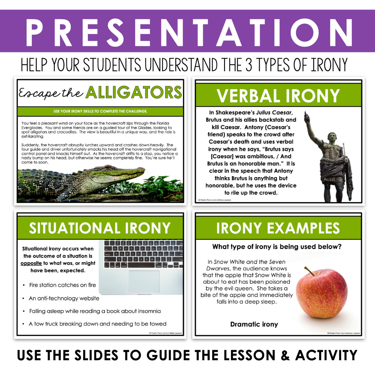 IRONY ACTIVITY INTERACTIVE READING CHALLENGE ESCAPE – Presto Plans