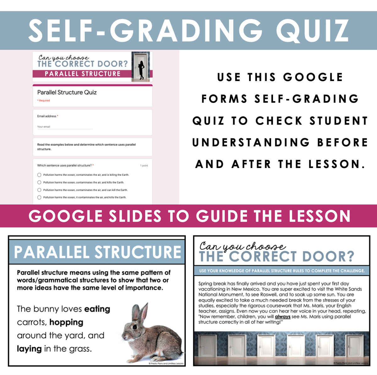 Parallel Structure Grammar Escape Room Digital Activity, Google Slides ...