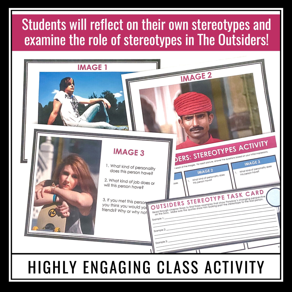 The Outsiders Activity - Analyzing the Theme of Stereotyping in the No ...