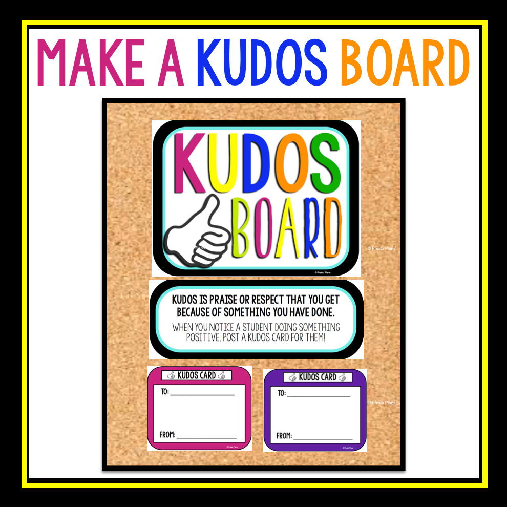 CLASSROOM MANAGEMENT: KUDOS REWARD SYSTEM – Presto Plans