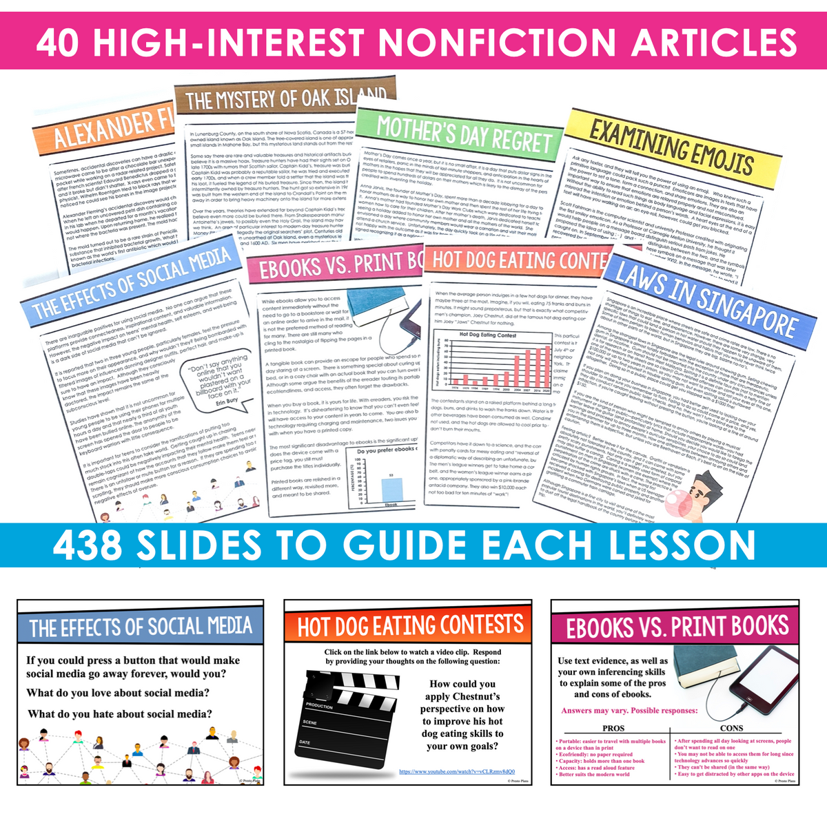Nonfiction Article of the Week - Reading Comprehension & Analysis Acti ...