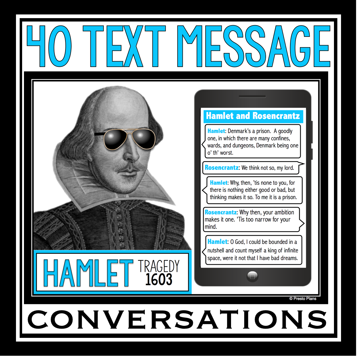 SHAKESPEARE POSTERS: TEXT MESSAGES – Presto Plans
